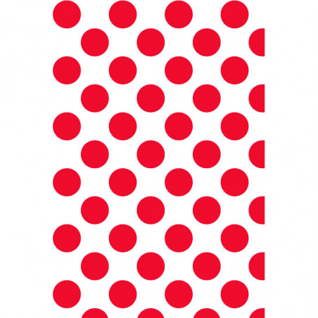 Adhésif Grands pois - Rouge